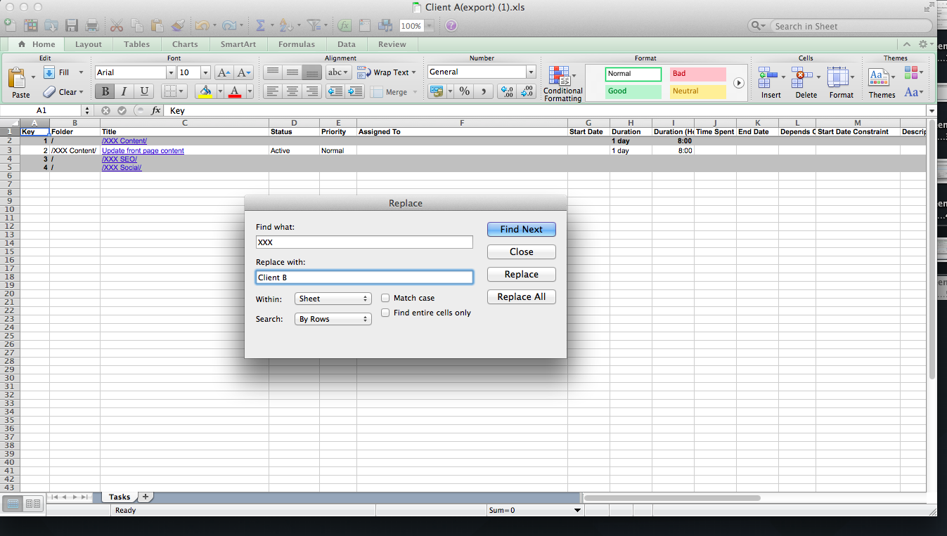 Tutorial Quickly Create Folderstasks And Rename Them With Excel